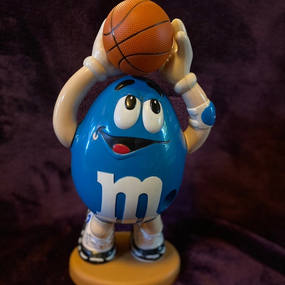 M&M'S | Accents | Vintage Blue Mm Basketball Player Candy Dispenser ...